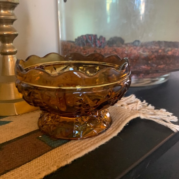Accents | Vintage Brown Glass Candy Dish | Poshmark